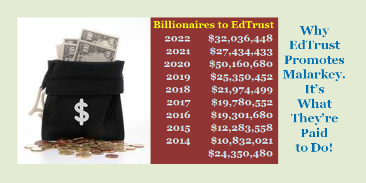 Billionaire Sponsored Malarkey from Education Trust | tultican